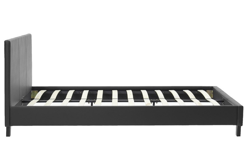 Двоен кревет Nevil Складиште™ PU црн мат 150×200 – Складиште™