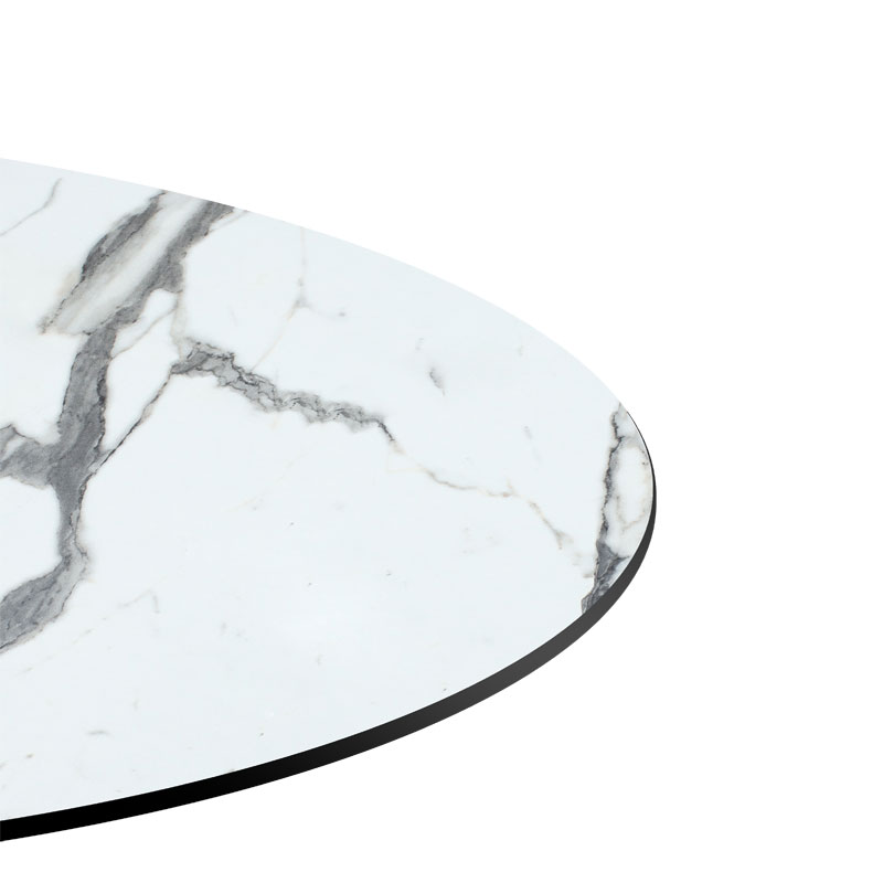 Table top Melody Складиште™ HPL white marble Φ70cm, 12mm thick – Складиште™