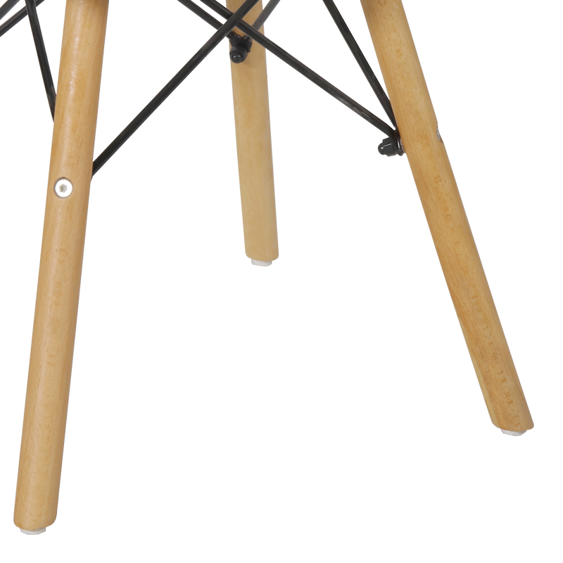 Јулита детска маса Складиште™ бел мдф и природно буково дрво Φ60x51cm ...