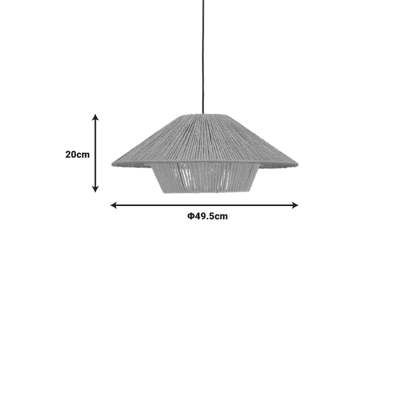 Плафонско светло Jarpie Inart E27 јаже во природна боја D49.5x20cm ...