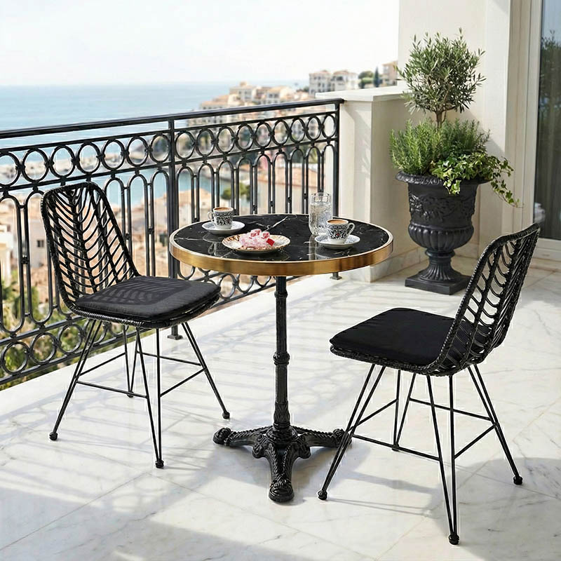 Андекет мермерна маса Складиште™ леано железо во црно-златна нијанса ...