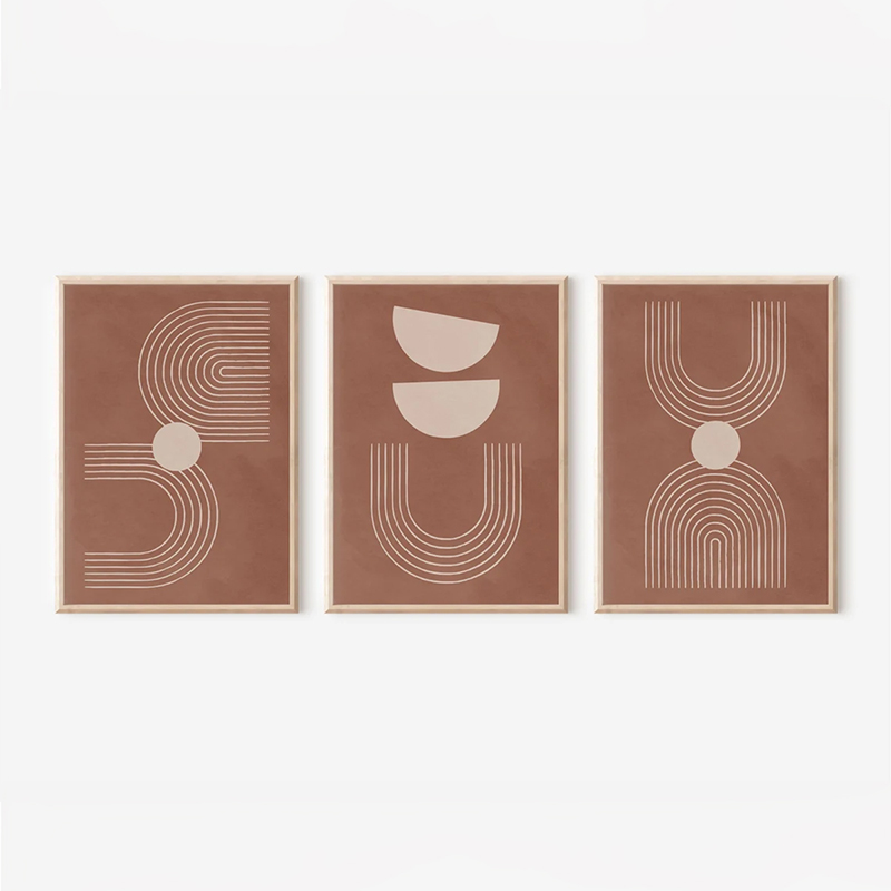 Ѕидна уметност во рамка Banba Складиште™ триптик со дигитален принт 33× ...